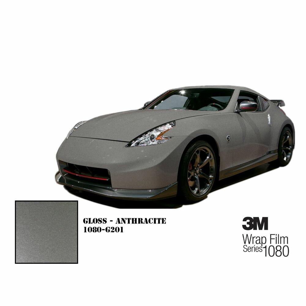 3M 1080 / 2080 SCOTCHPRINT GLOSS ANTHRACITE VINYL WRAP | G201 – Instawraps