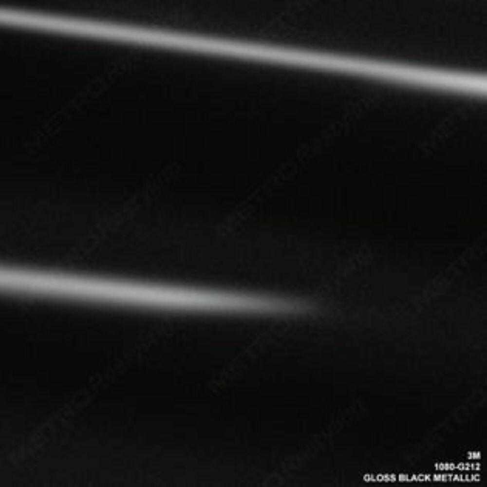 3M 1080 / 2080 SCOTCHPRINT GLOSS BLACK METALLIC VINYL WRAP | G212 ...